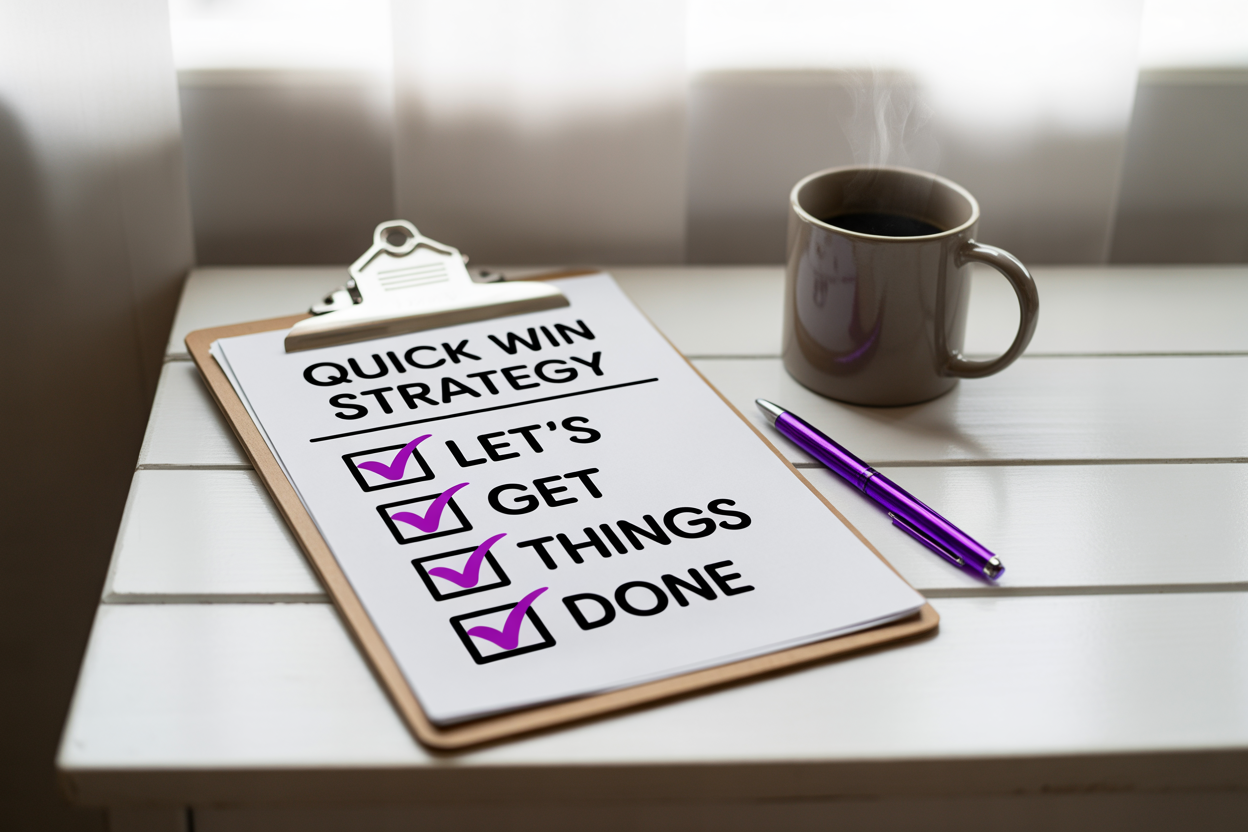The Quick Win Strategy: Why Done Beats Perfect Every Time
