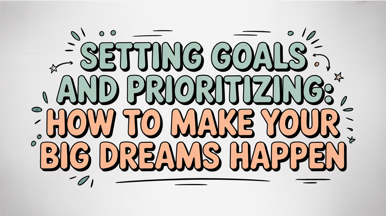Setting Goals and Prioritizing: How to Finally Make Your Big Dreams ...